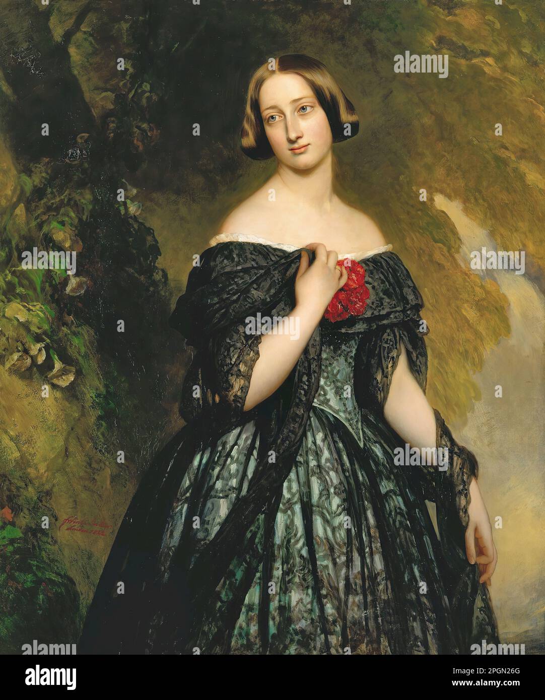 Winterhalter Franz Xavier - Alexandrine Duchess of Saxe-Coburg-Gotha ...