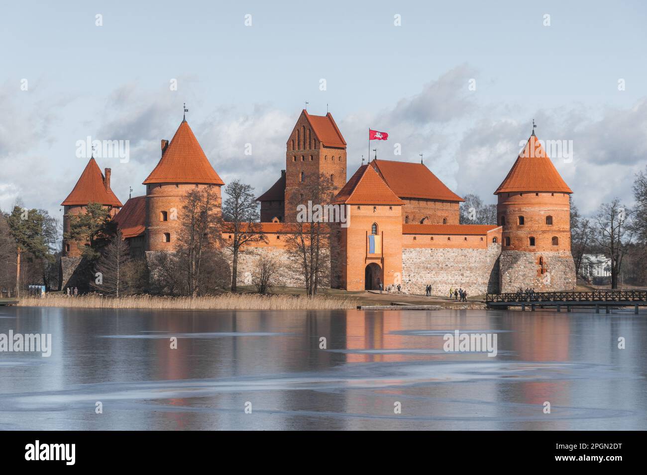 Medieval castle of Trakai, Vilnius, Lithuania, Eastern Europe, located ...