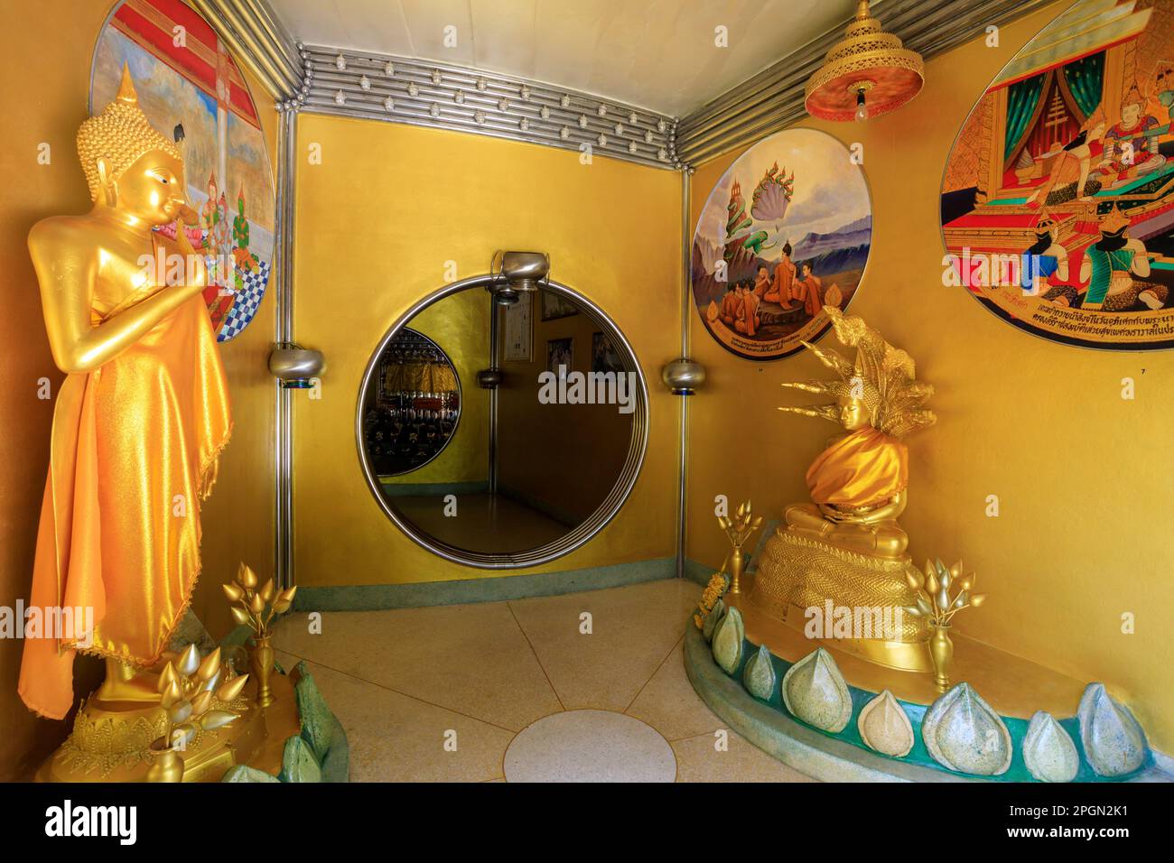 Hat Yai, Thailand - February 10, 2023: Wat Stainless Steel is a ...