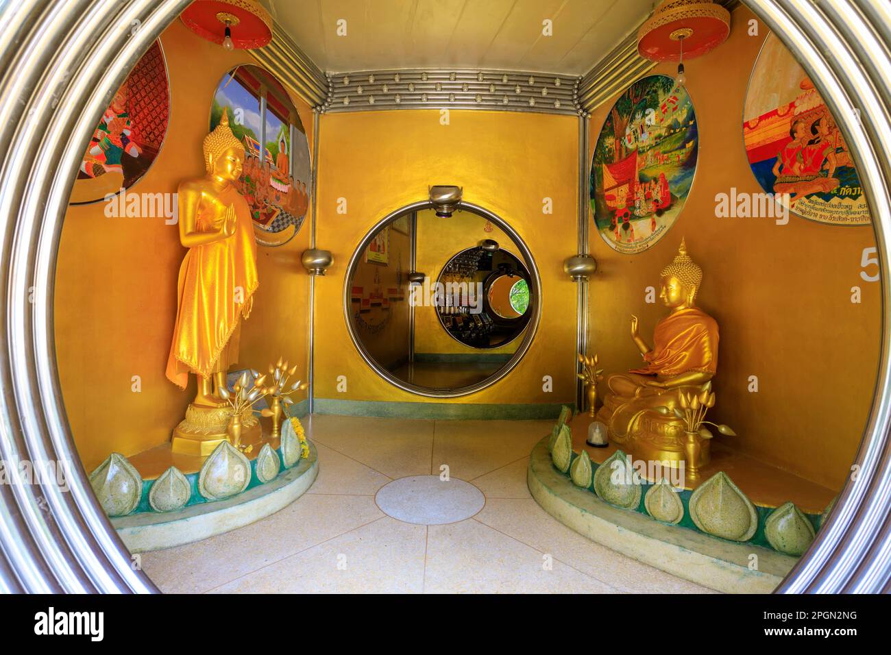 Hat Yai, Thailand - February 10, 2023: Wat Stainless Steel is a ...