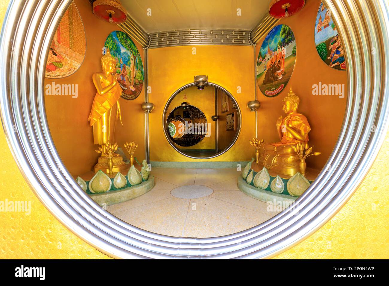 Hat Yai, Thailand - February 10, 2023: Wat Stainless Steel is a ...
