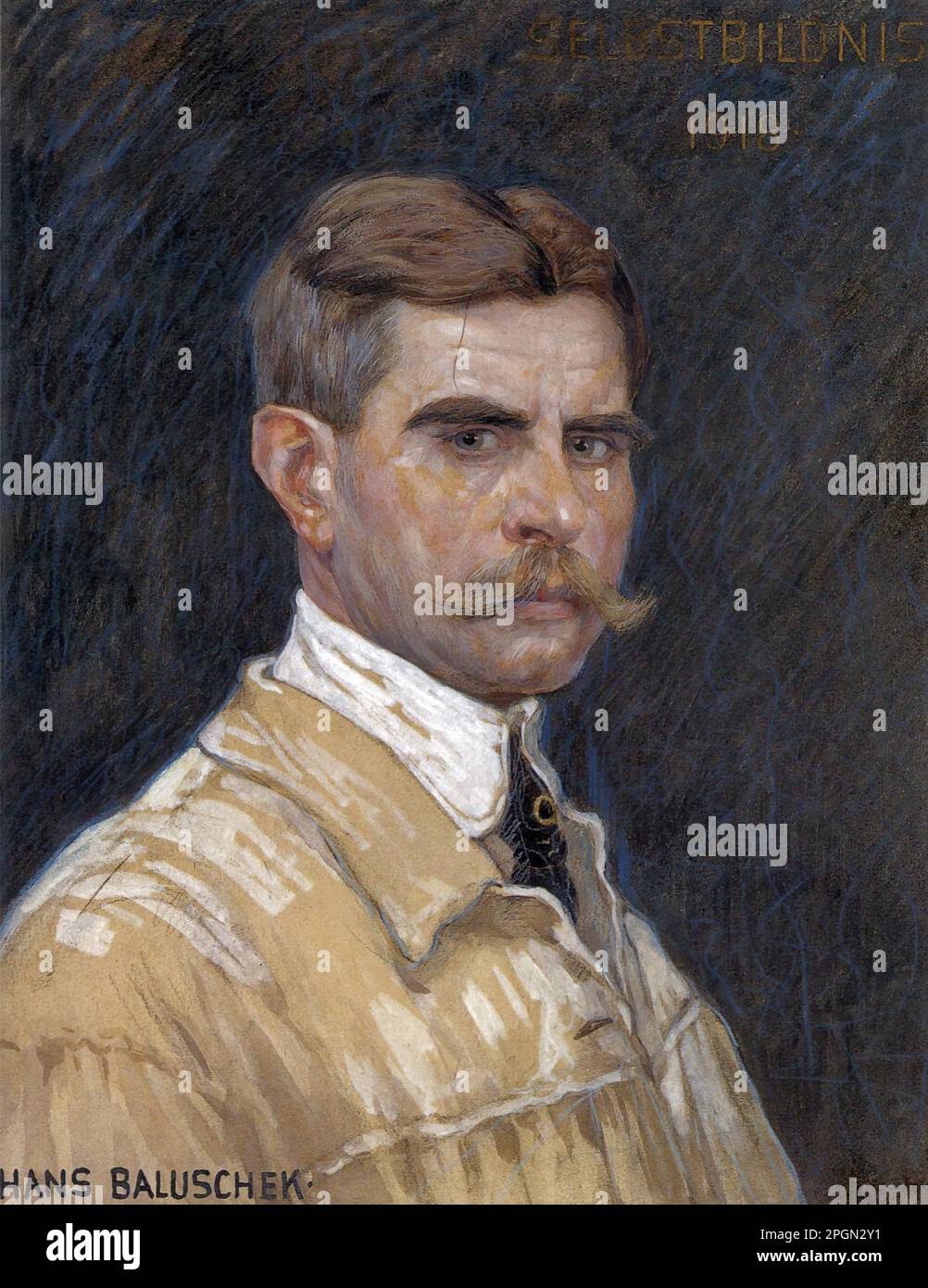 Baluschek Hans - Self Portrait - German School - 19th Century ...