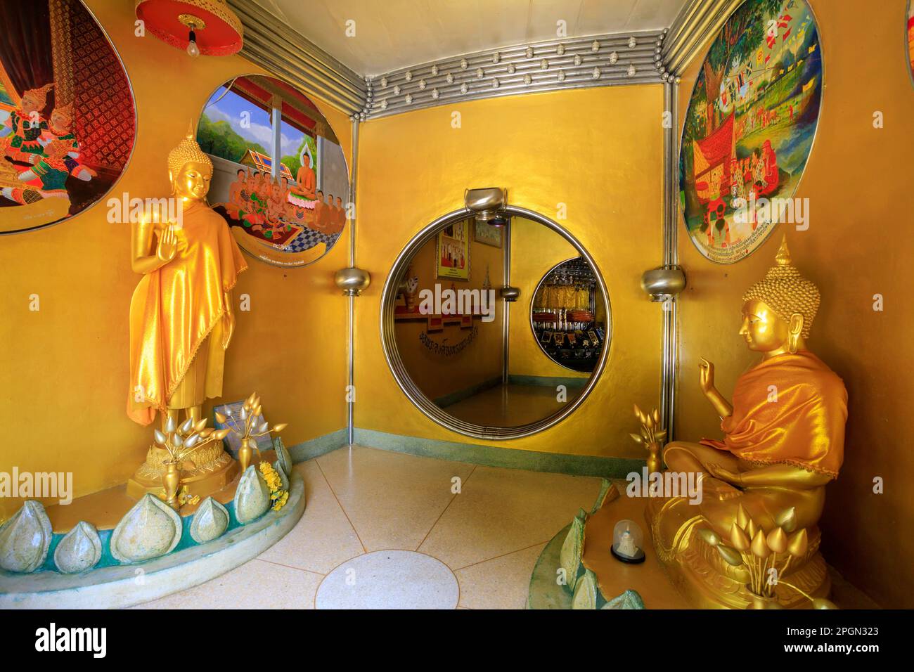 Hat Yai, Thailand - February 10, 2023: Wat Stainless Steel is a ...
