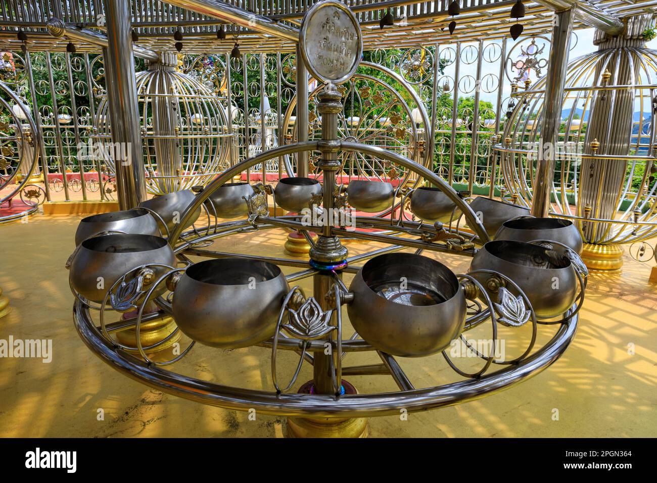 Hat Yai, Thailand - February 10, 2023: Wat Stainless Steel is a ...