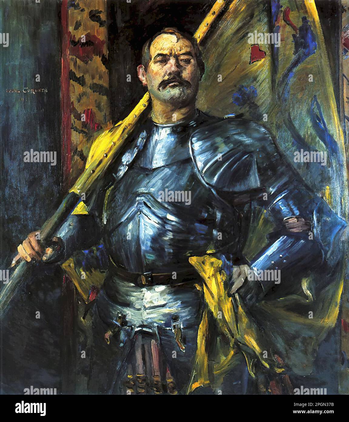 Corinth Lovis - Self Portrait as Standard Bearer - German School - 19th ...