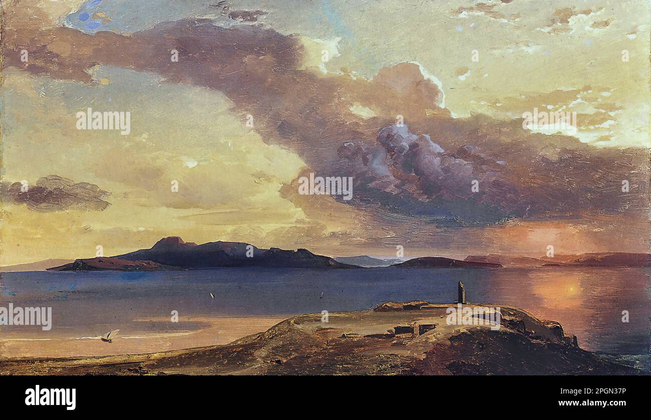 Rottmann Carl - Temple of Apollo - German School - 19th and Early 20th ...