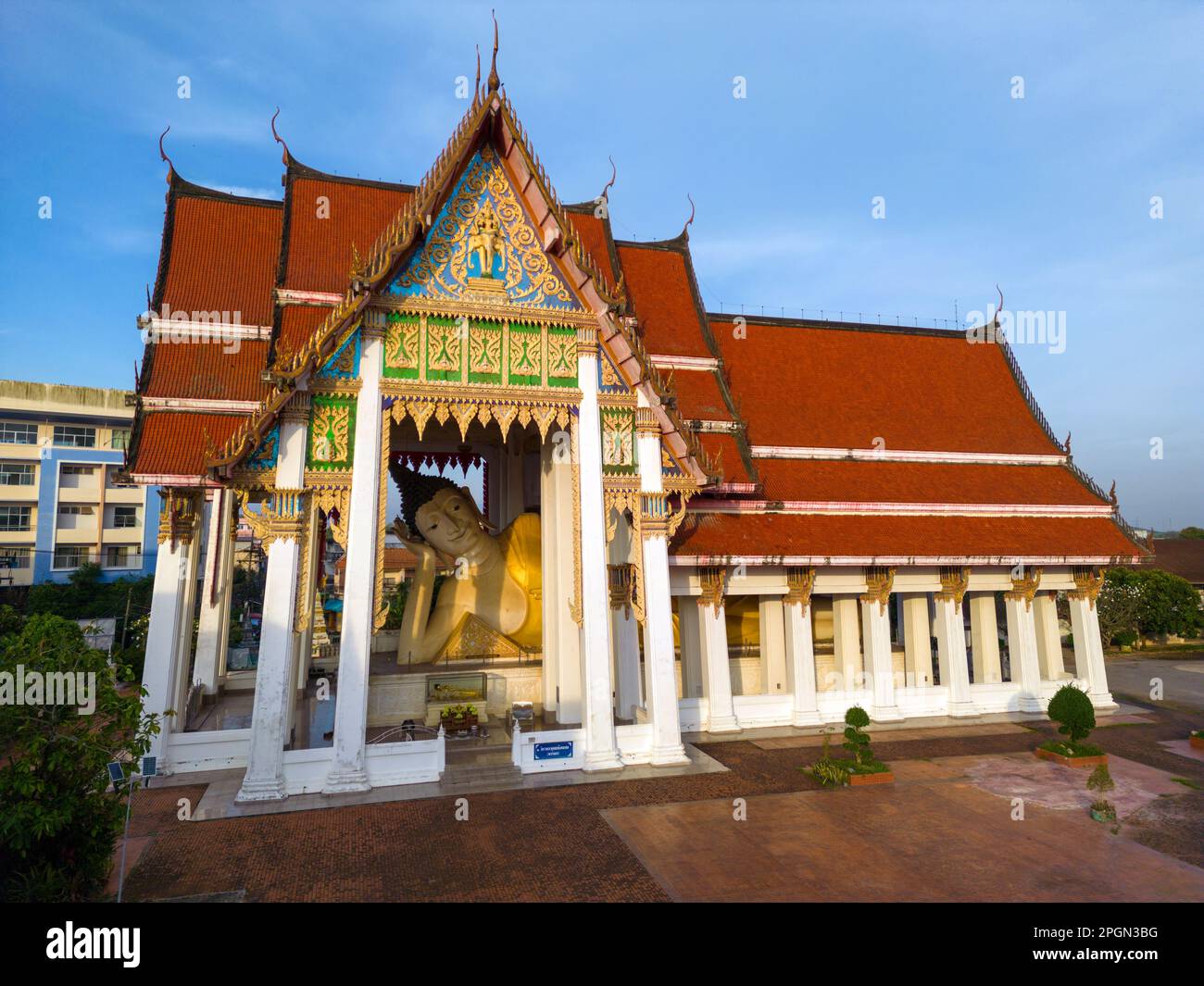 Hat Yai, Thailand - February 11, 2023: Wat Hat Yai Nai is a Thai ...
