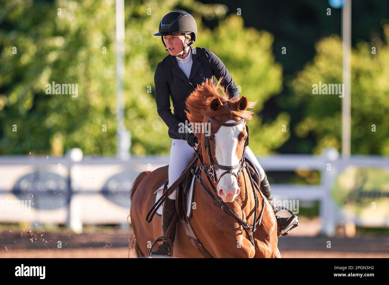 Ali Ramsay, 2022 Canadian Show Jumping Champion shown competing during the 2022 season at ...