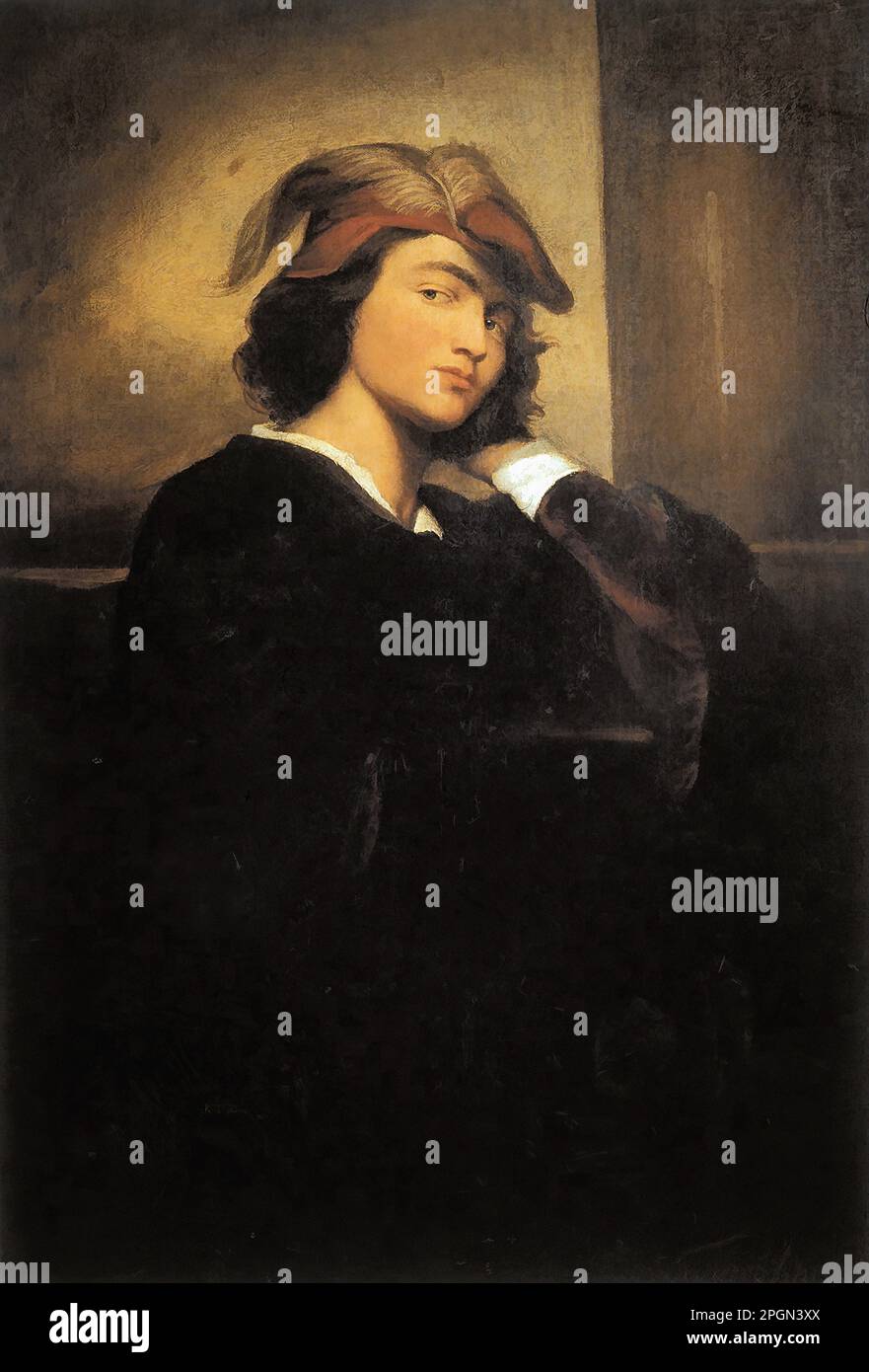 Feuerbach Anselm - Self-Portrait 1 - German School - 19th Century ...