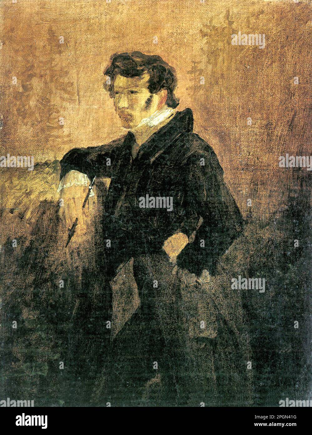 Blechen Carl - Self Portrait - German School - 19th Century - Blechen ...