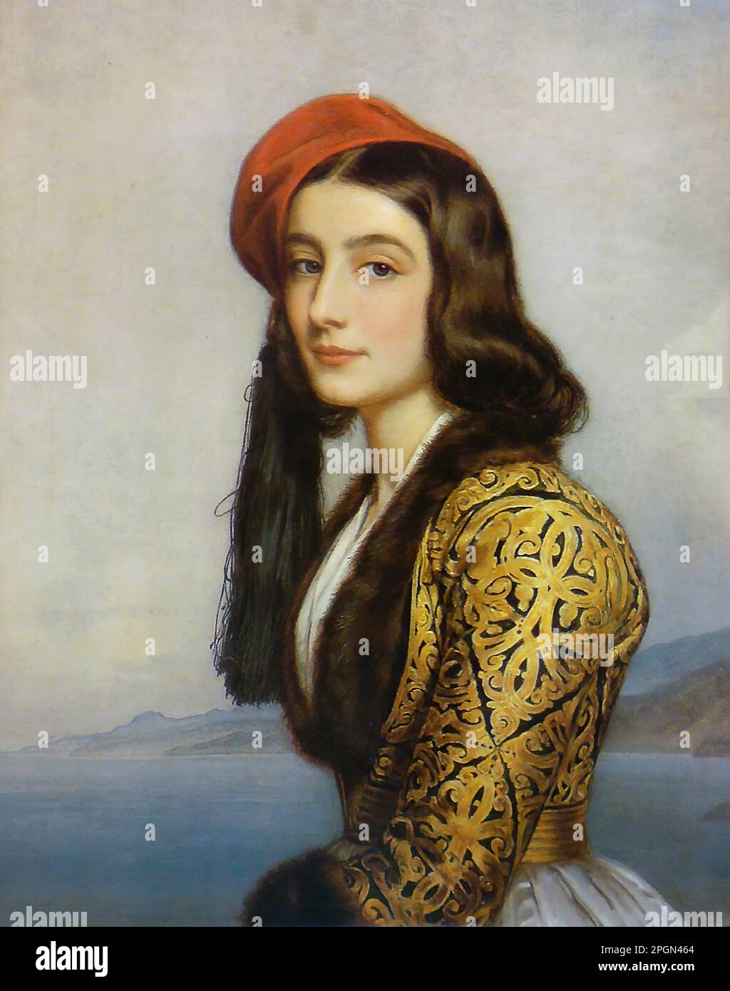 Stieler Joseph Karl - Katerina Rosa Botzaris - German School - 19th ...