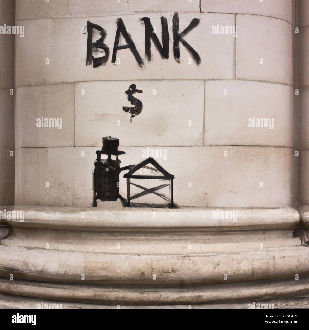 Banksy imitation hi-res stock photography and images - Alamy