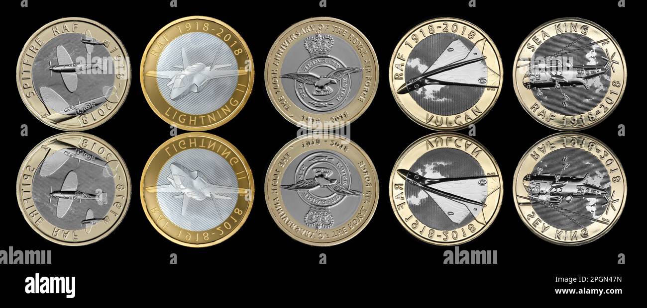2018 raf two pound coin set hi-res stock photography and images - Alamy