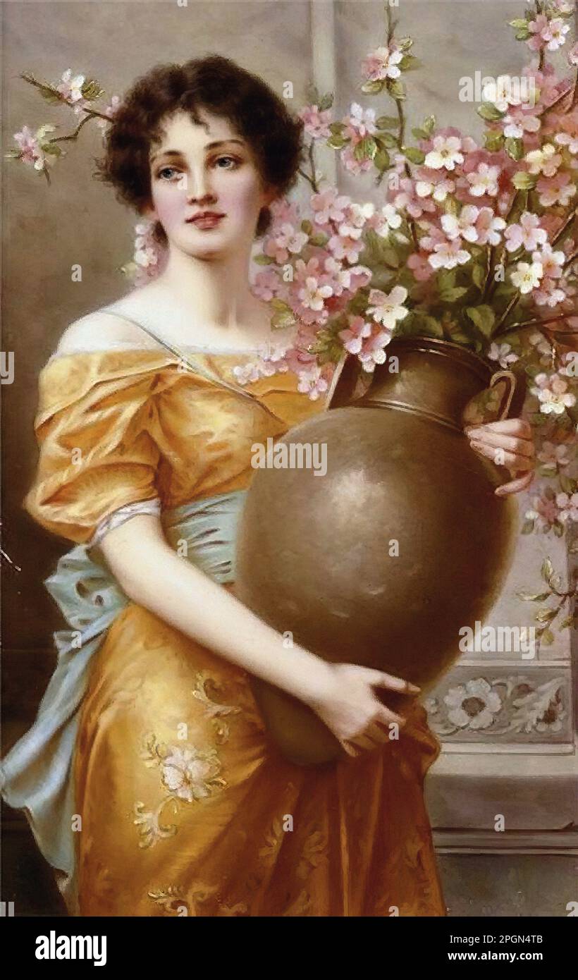 Kiesel Conrad - Apple Blossoms - German School - 19th Century - Kiesel ...