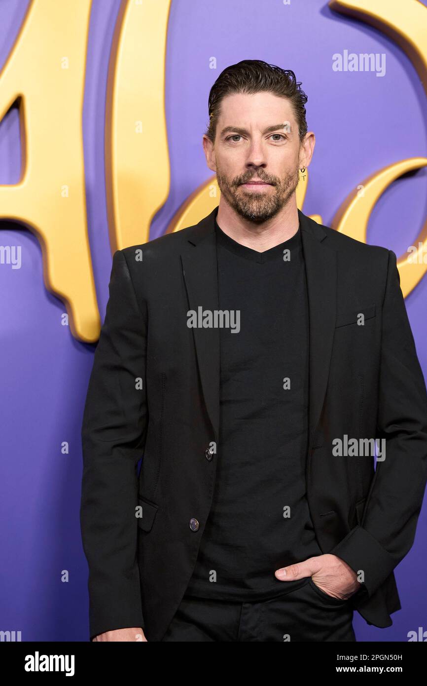 Madrid. Spain. 20230323, Adrian Lastra attends 'Aladdin' Musical ...