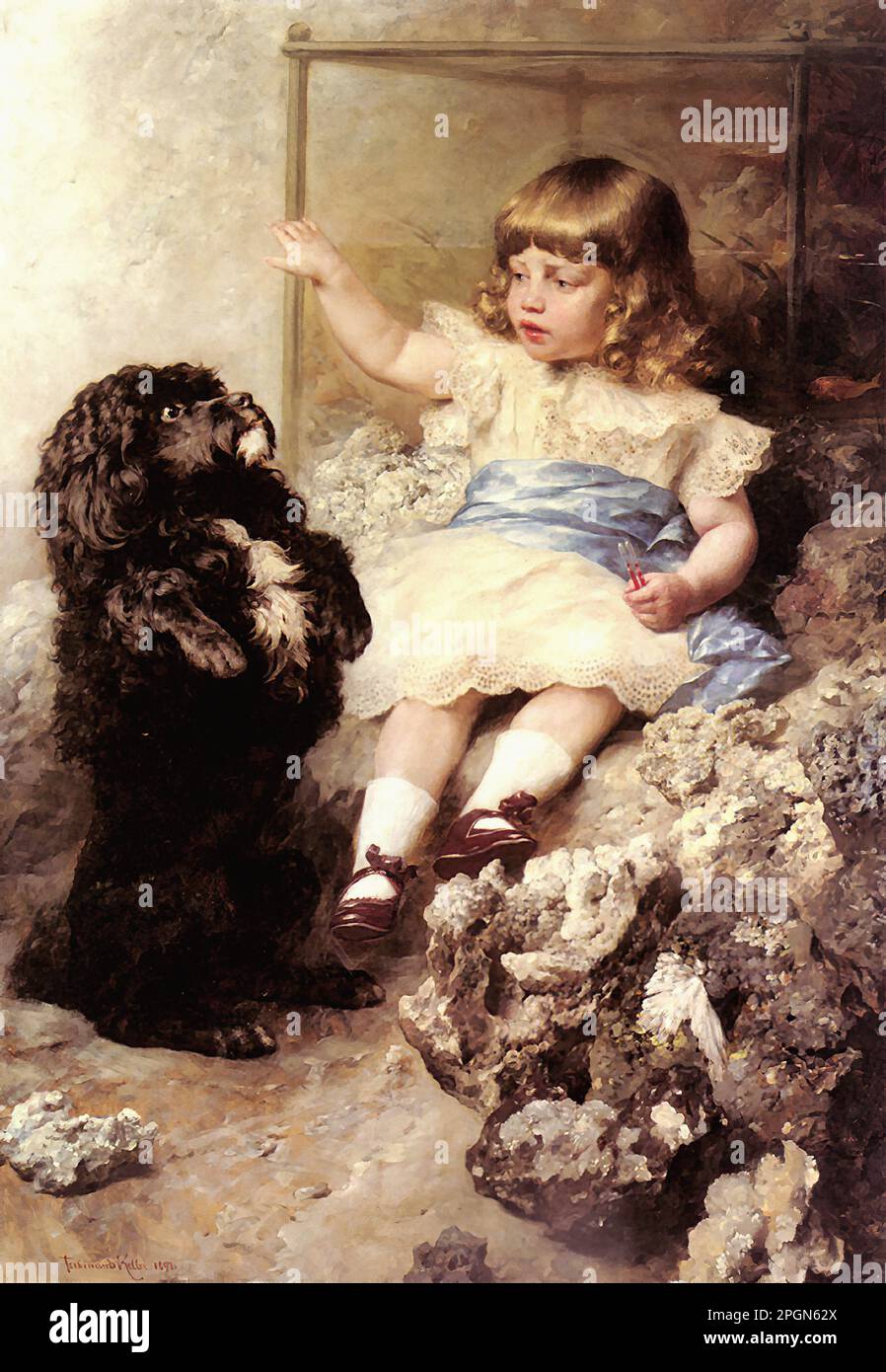 Keller Ferdinand - Mach Male - German School - 19th Century - Keller ...