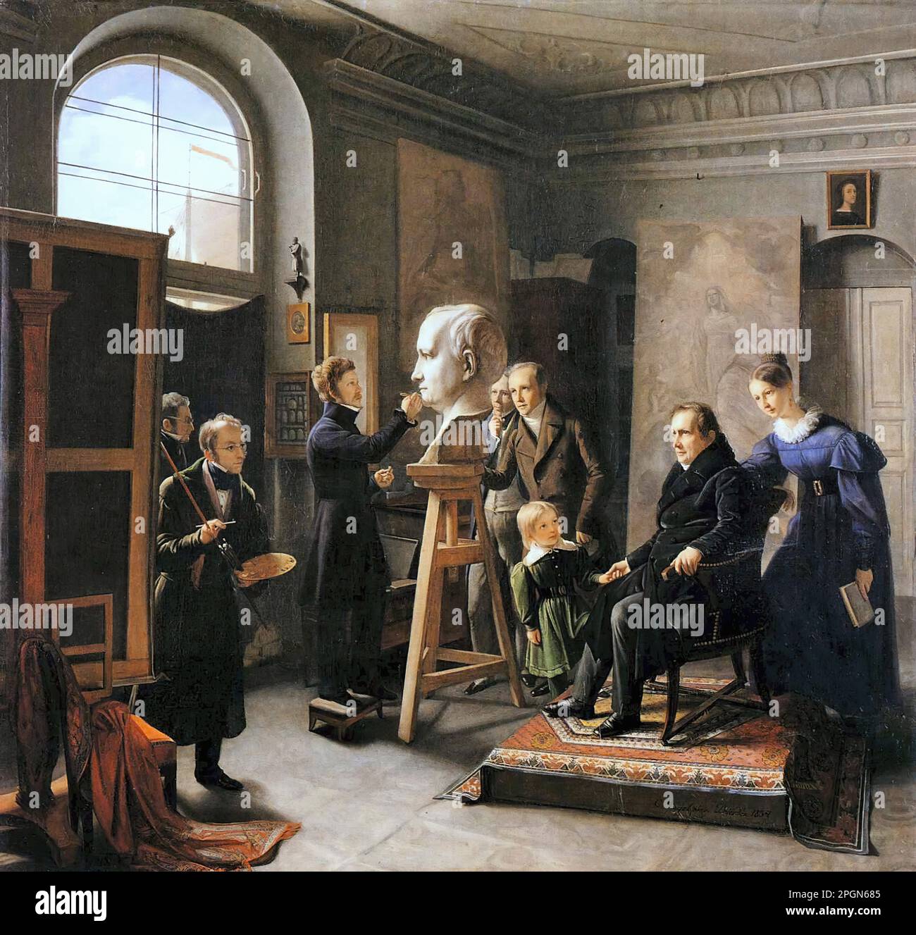 Vogel Von Vogelstein Carl Christian - Ludwig Tieck Sitting to the ...