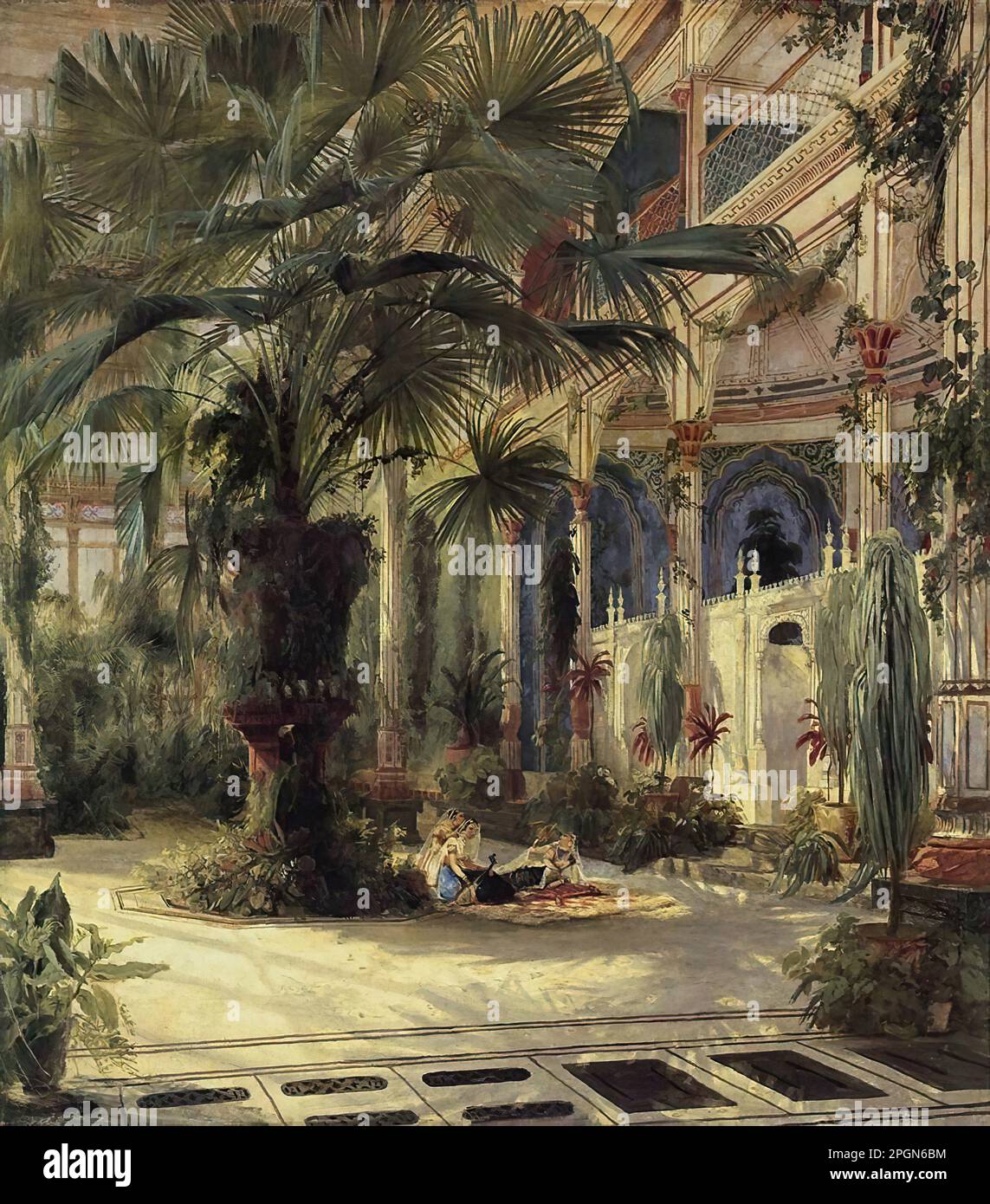 Blechen Carl - Palm House On The Peacock Island Near Potsdam 1 - German ...