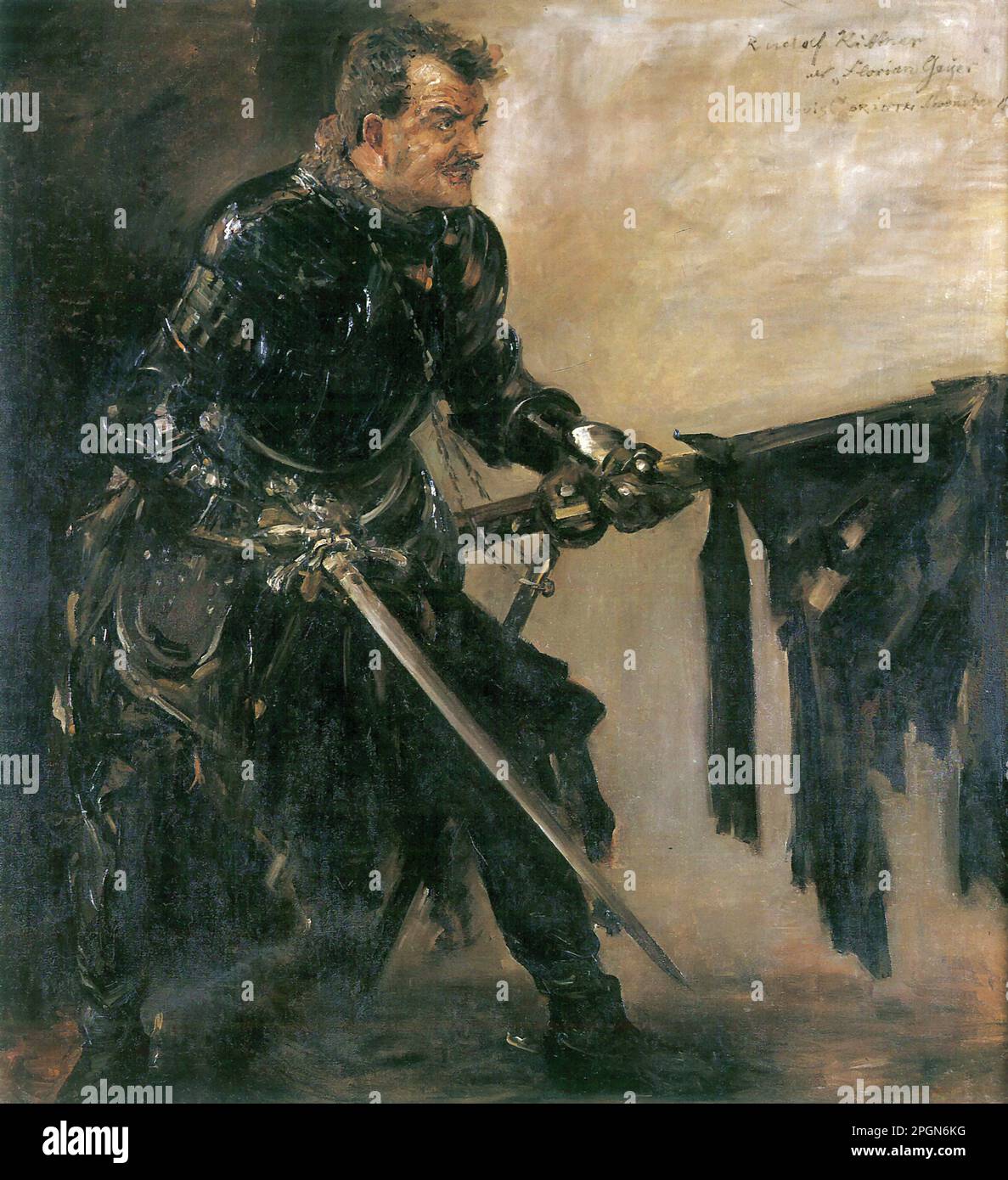 Corinth Lovis - Rudolf Rittner as Florian Geyer - German School - 19th ...