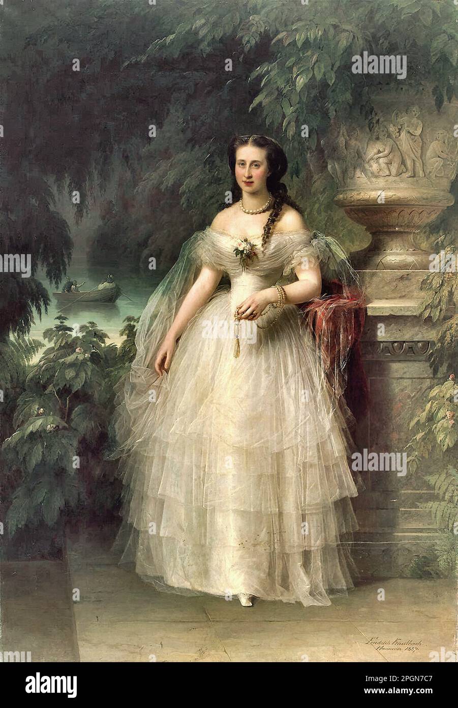 Kaulbach Friedrich August Von - Portrait of Grand Duchess Alexandra ...