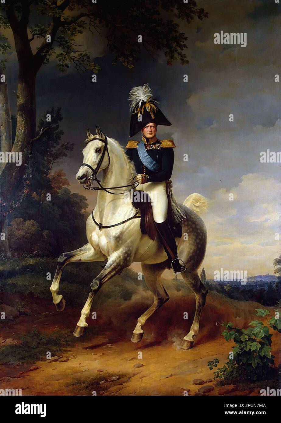 Kruger Franz - Equestrian Portrait of Alexander I - German School ...