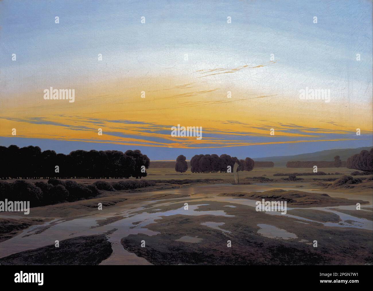 Friedrich Caspar David - The Large Enclosure Near Dresden - German ...