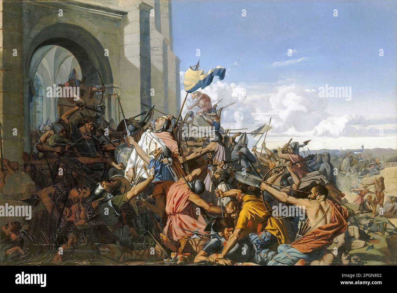 Lehmann Henri - Death of Robert Le Fort in the Battle of Brisserte 25 ...