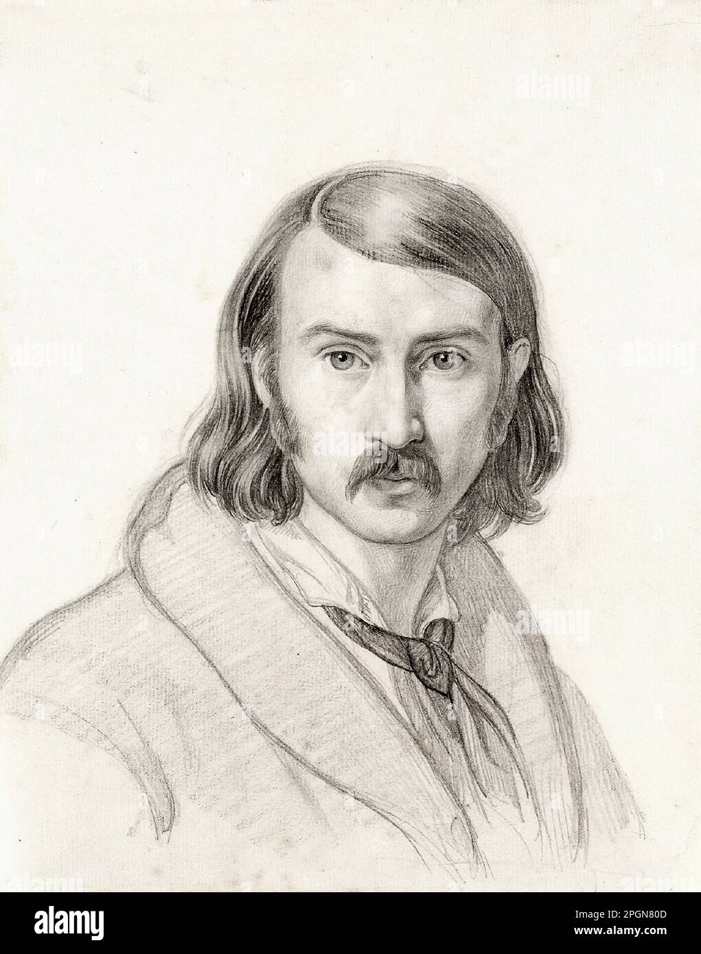 Preller I Friedrich - Self Portrait - German School - 19th Century ...