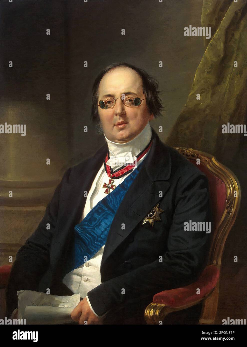 Kruger Franz - Portrait of Count Alexander Kushelev-Bezborodko - German ...