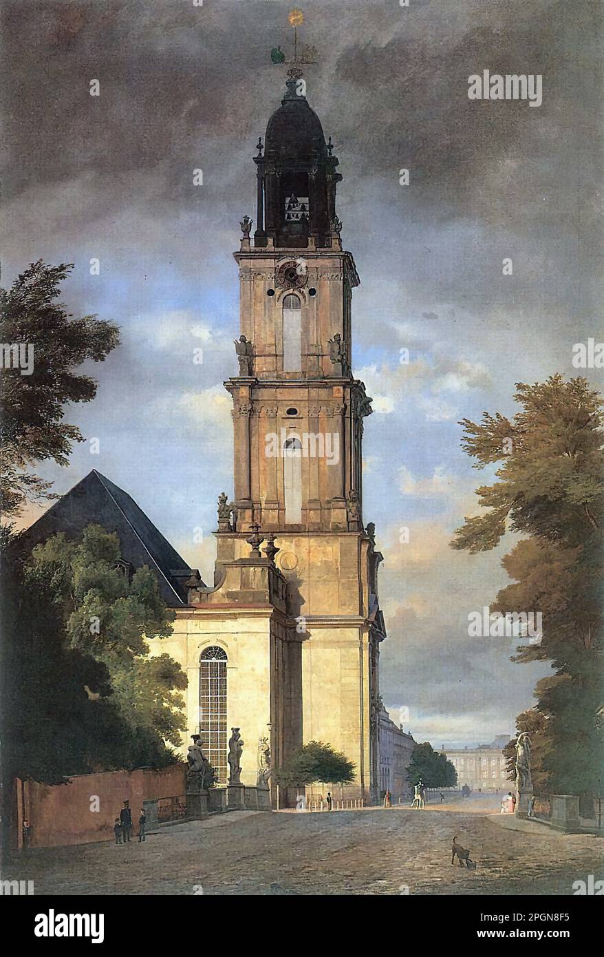 Gaertner Eduard - Garrison Church in Potsdam - German School - 19th ...
