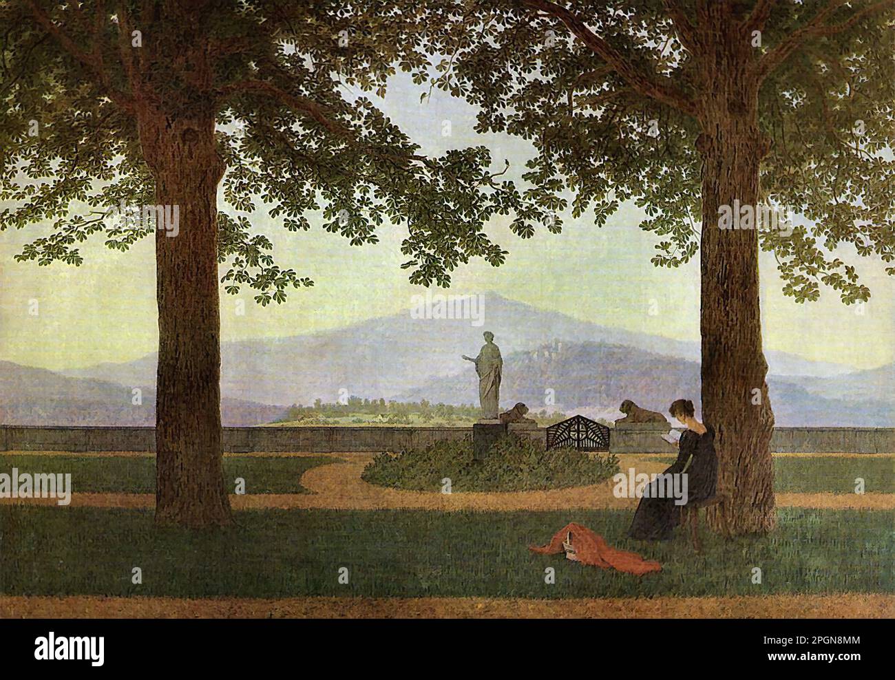 Friedrich Caspar David - Garden Terrace - German School - 19th and ...