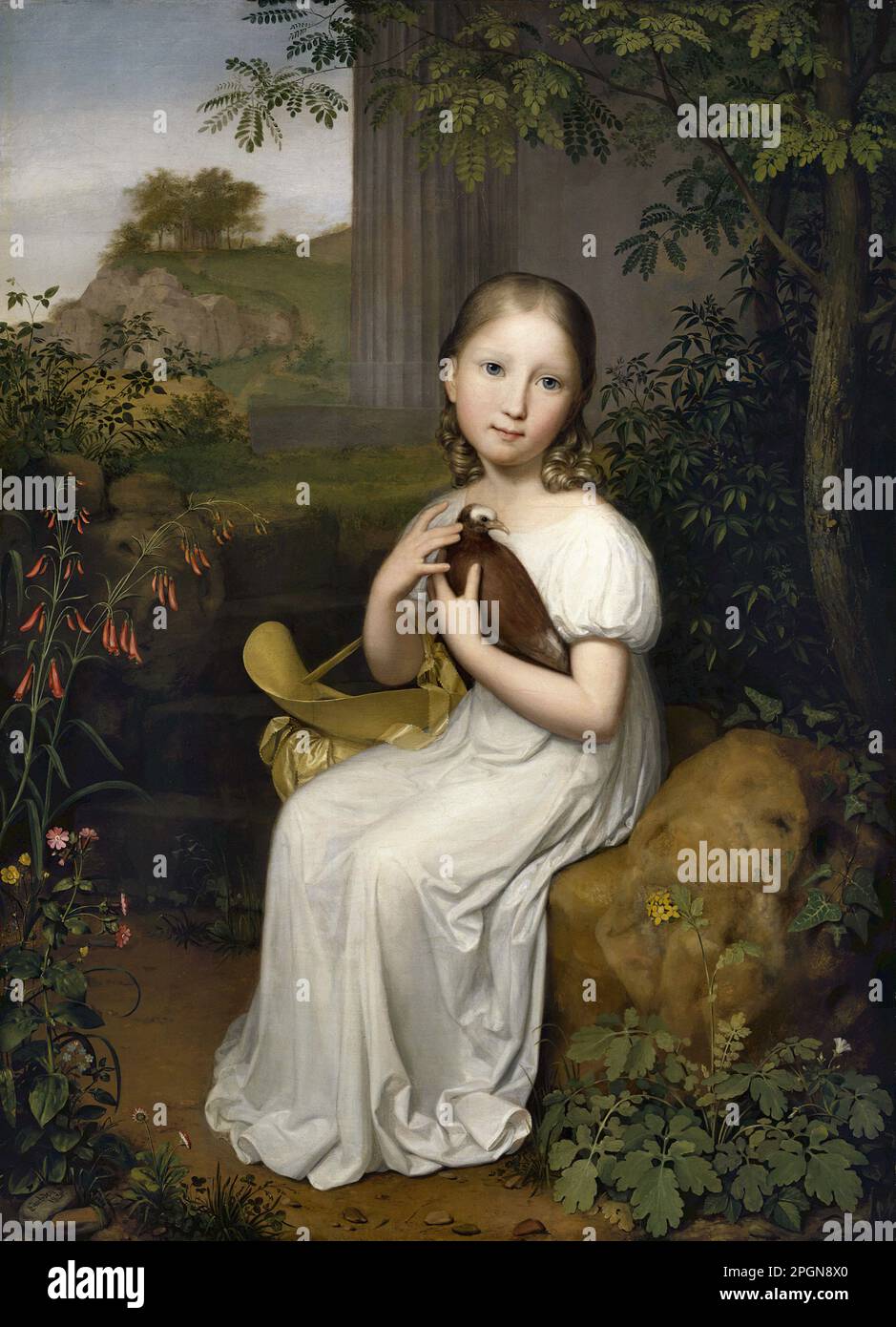 Embde August Von Der - Portrait of Countess Louise Bose as a Child ...