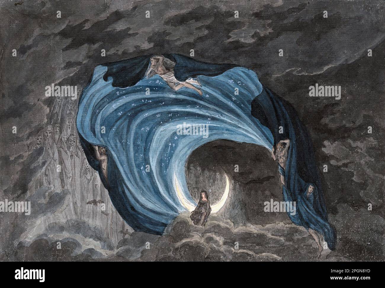 Quaglio Simon - Queen of the Night Scene for Mozart's Magic Flute 2 ...