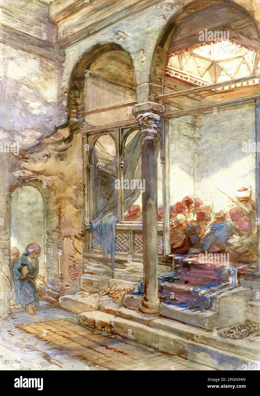 Bach Guido - the School Room Cairo - German School - 19th Century ...