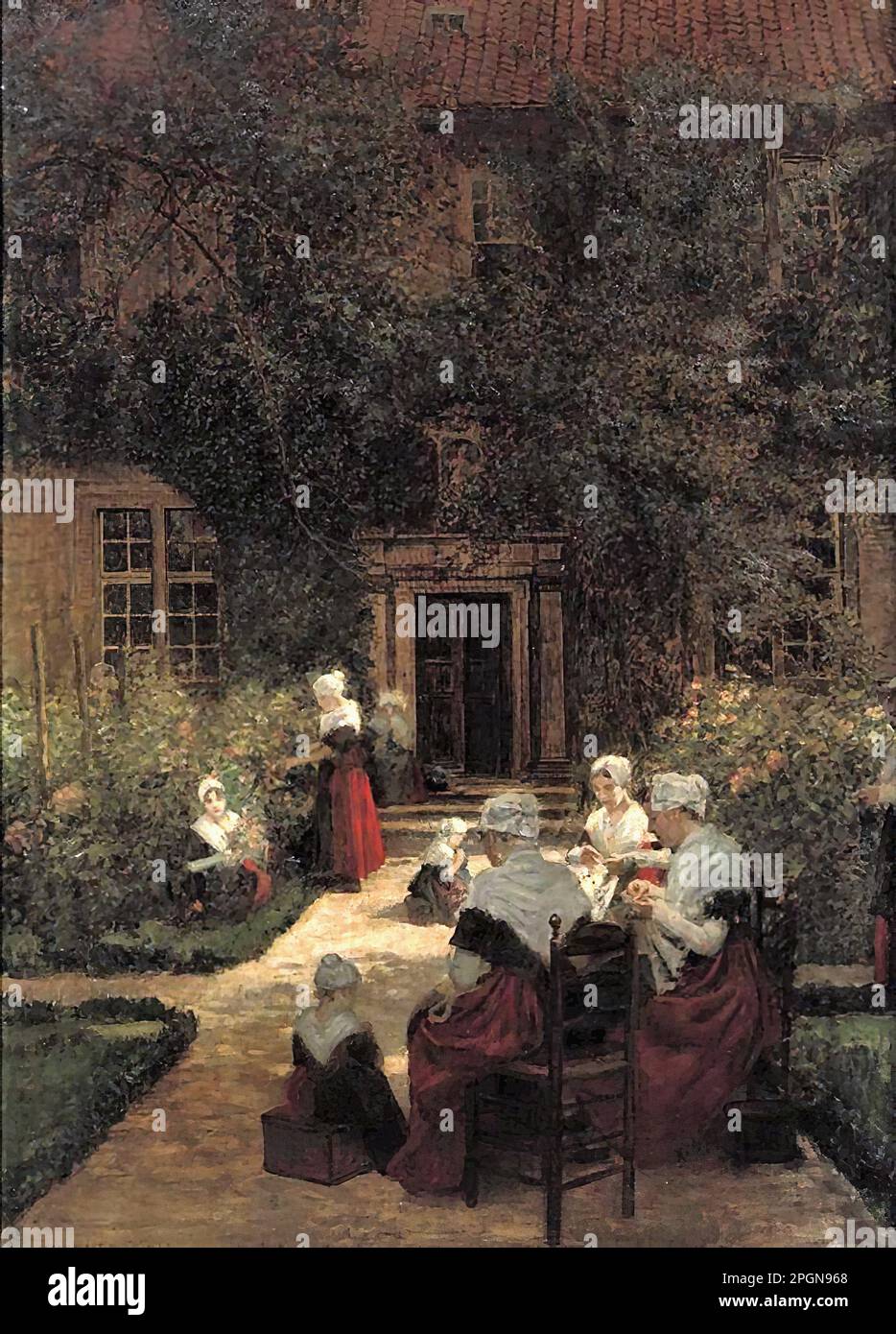 Firle Walther - Amsterdam Orphan Girls in a Sunlit Garden - German ...