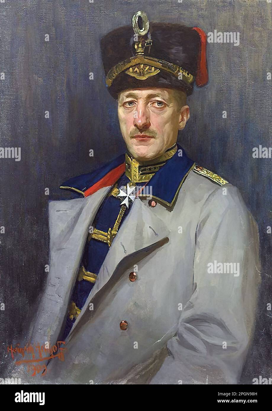Hellhoff Heinrich - Portrait Of The Ordained General Von SchÃ¶naich ...