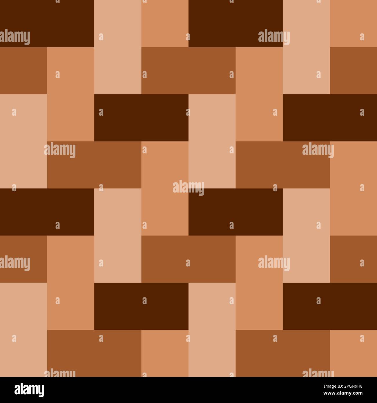 Seamless brown vector graphic of interlocking rectangles forming a ...