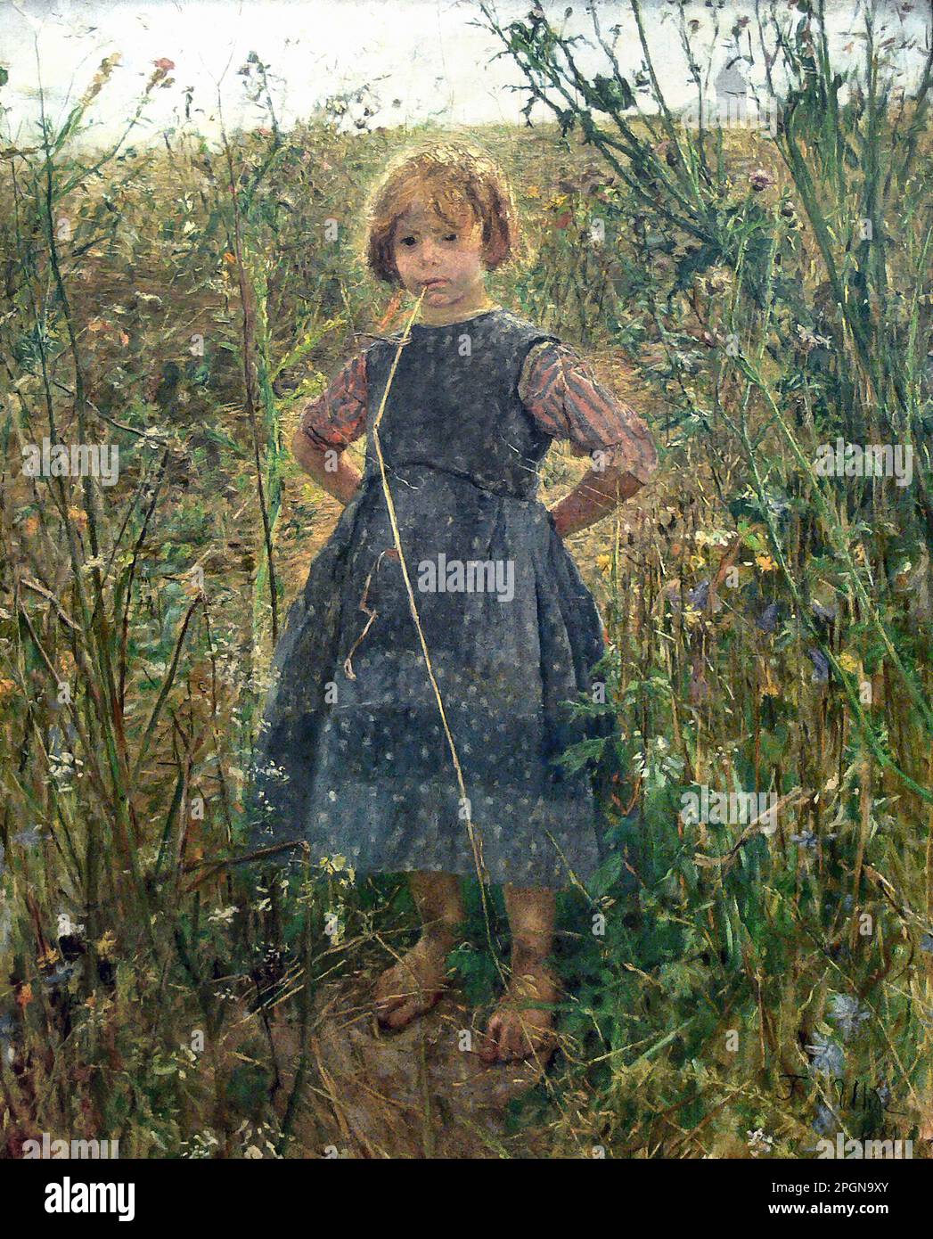 Uhde Fritz Von - Heideprinzesschen - German School - 19th Century ...