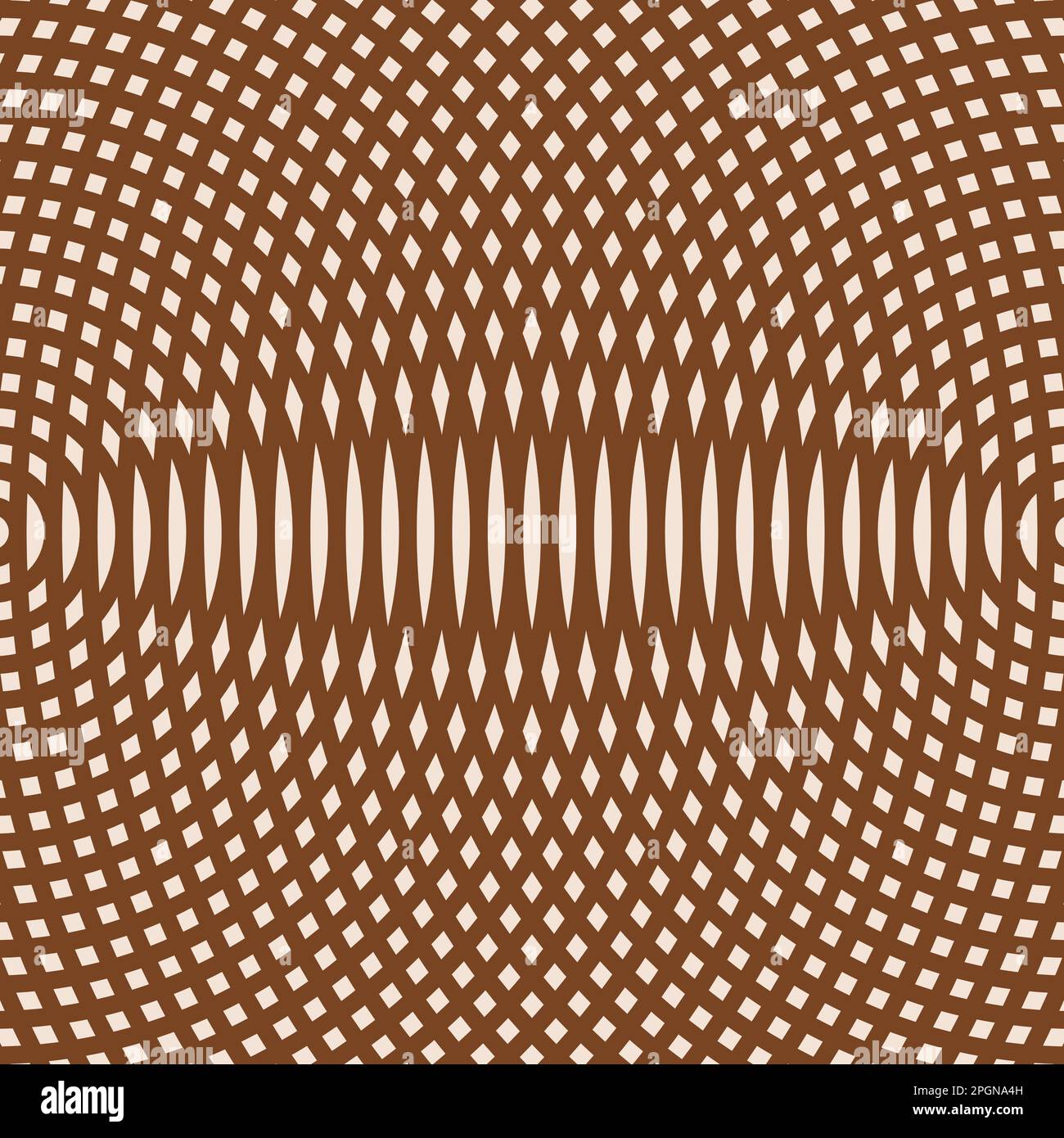 Brown and beige vector graphic of overlapping concentric circles Stock ...