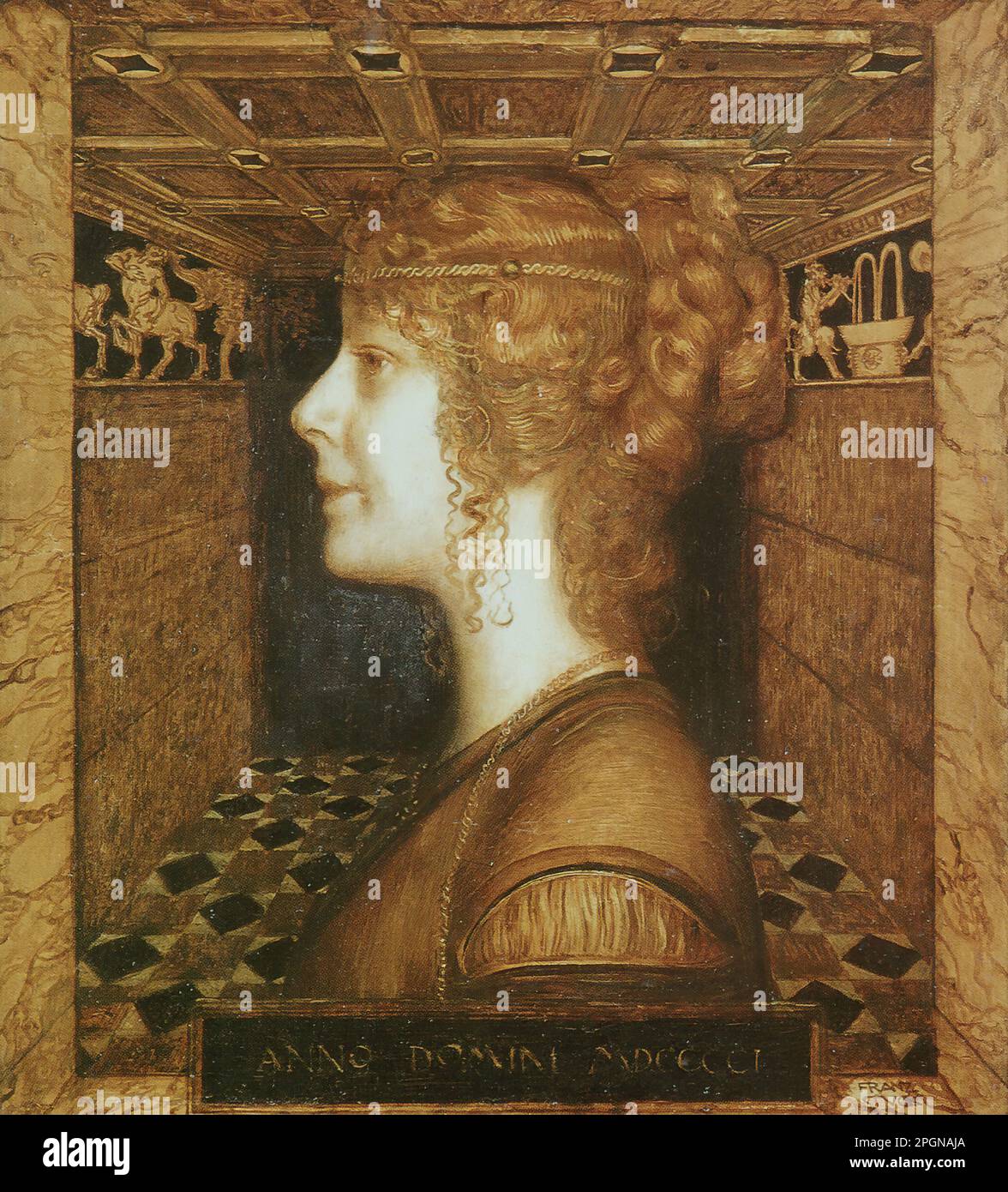 Stuck Franz Von - Florentine Lady - German School - 19th Century ...