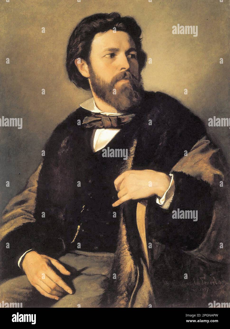 Feuerbach Anselm - portrait of the copper engraver and lithographer ...