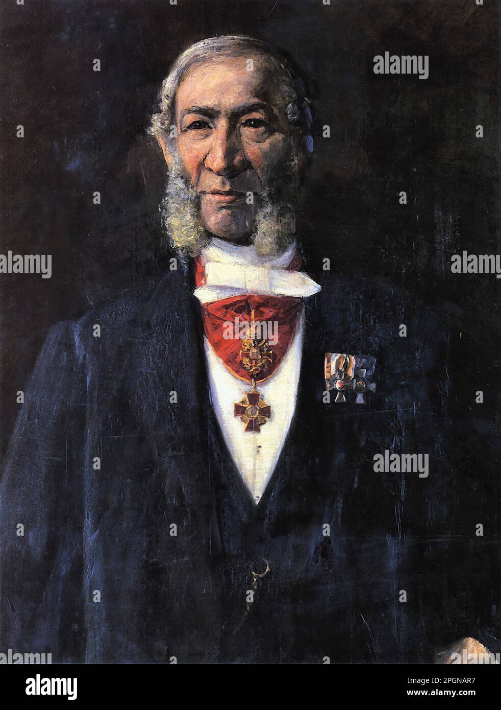 Liebermann Max - Portrait of Privy Councilor Benjamin Liebermann ...