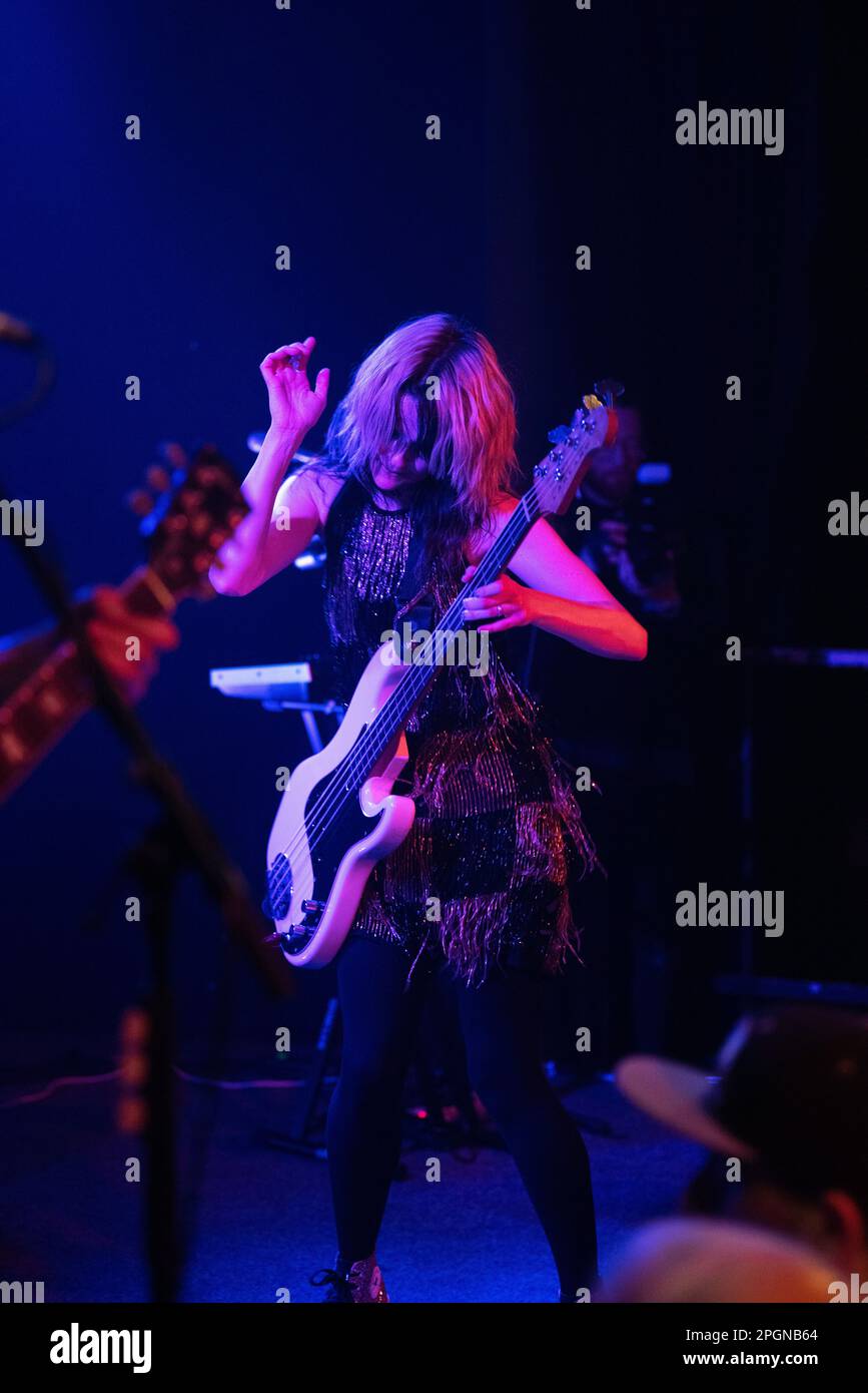 British indie rock band, The Subways, performing at the Frannz Club in ...