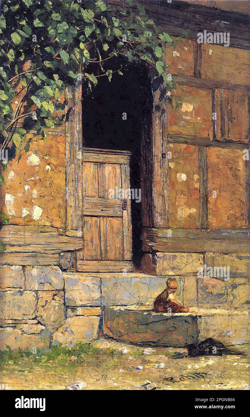 Rohlfs Christian - Front Door - German School - 19th Century - Rohlfs ...