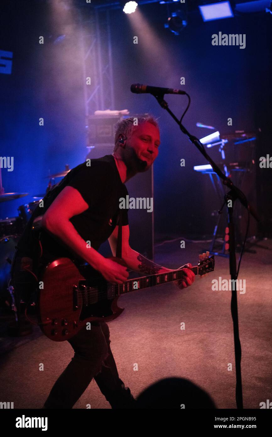 British indie rock band, The Subways, performing at the Frannz Club in ...