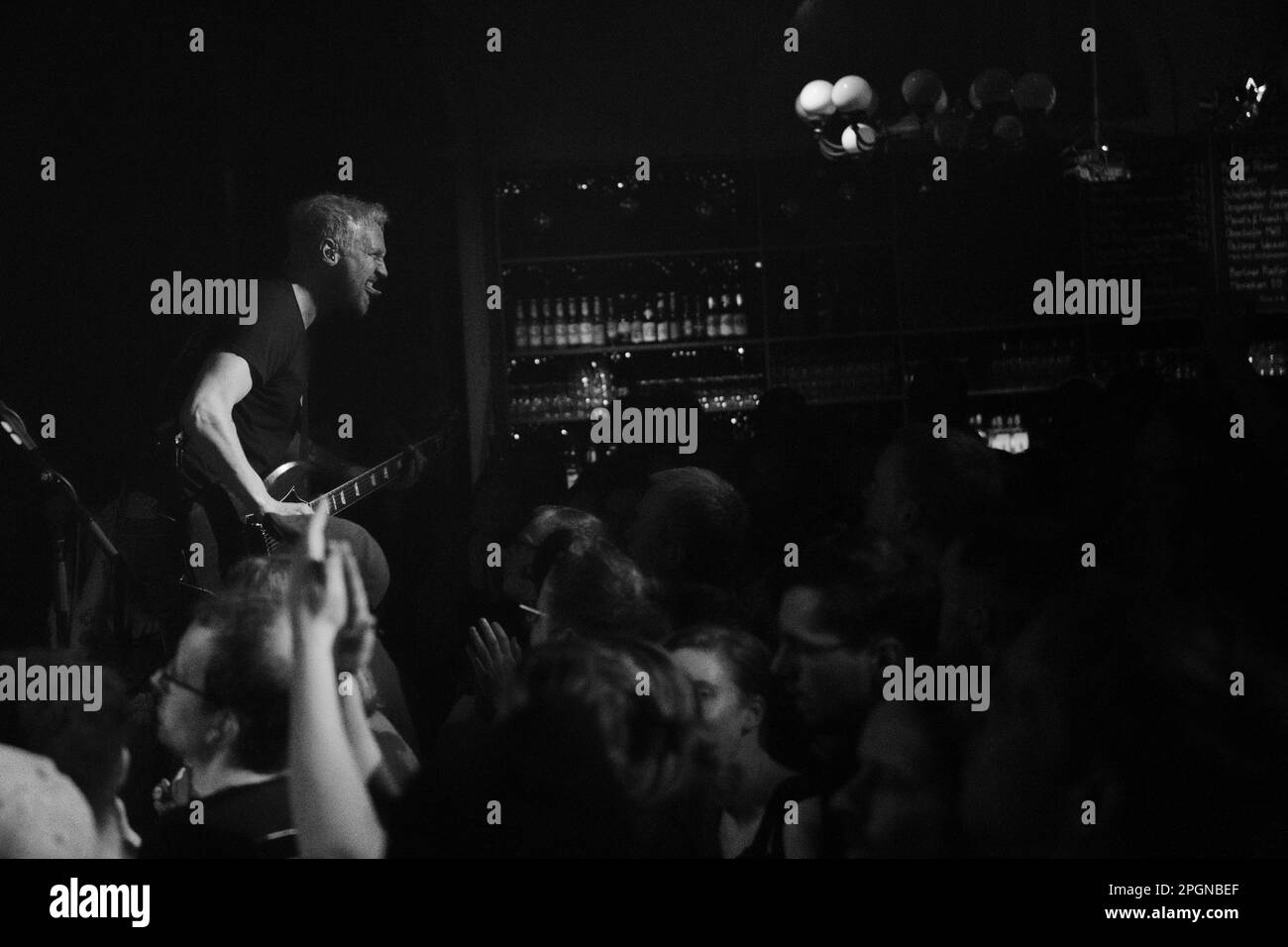 British indie rock band, The Subways, performing at the Frannz Club in ...