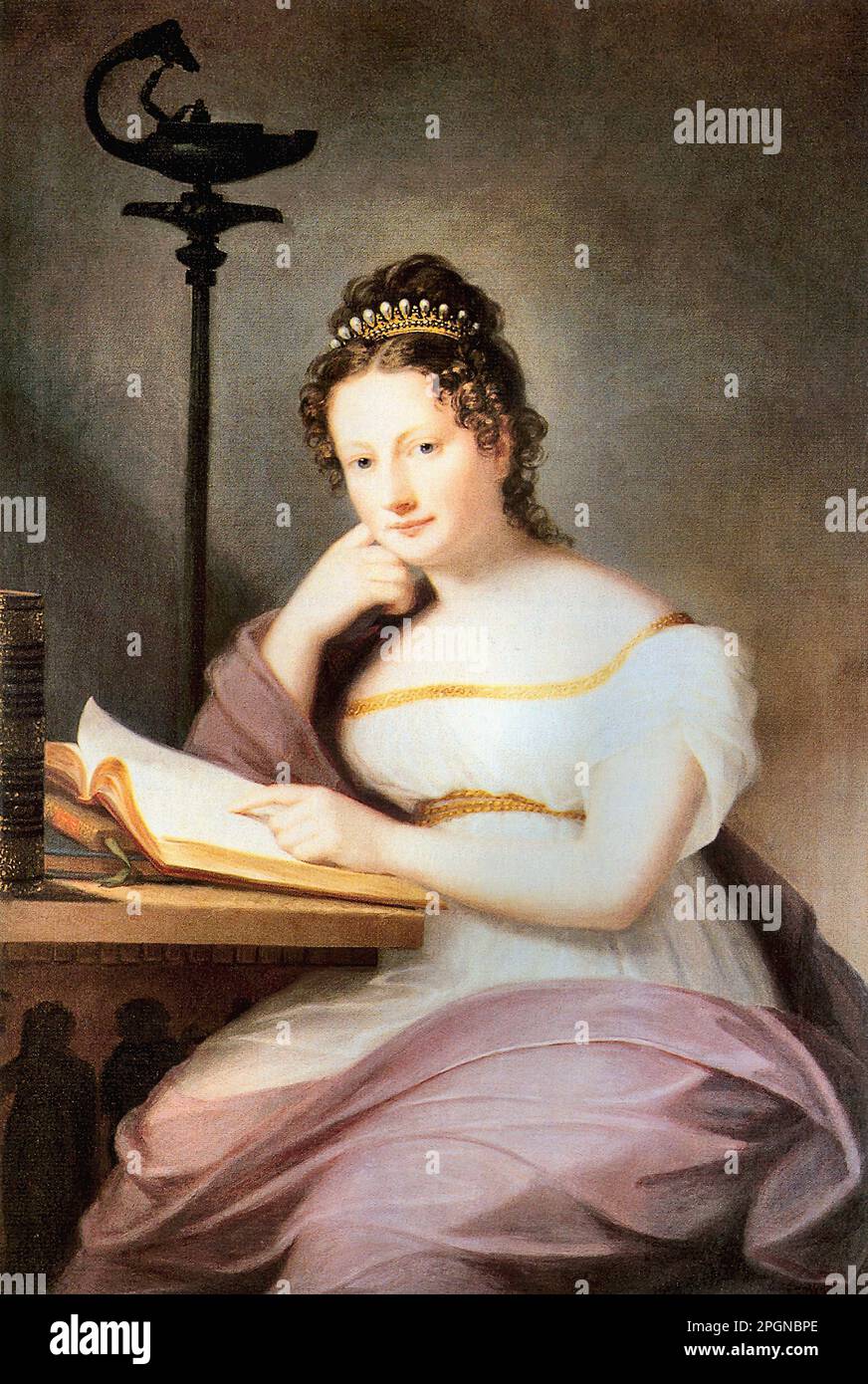 Ellenrieder Marie - Portrait of Amalie of Baden Princess of Fürstenberg ...