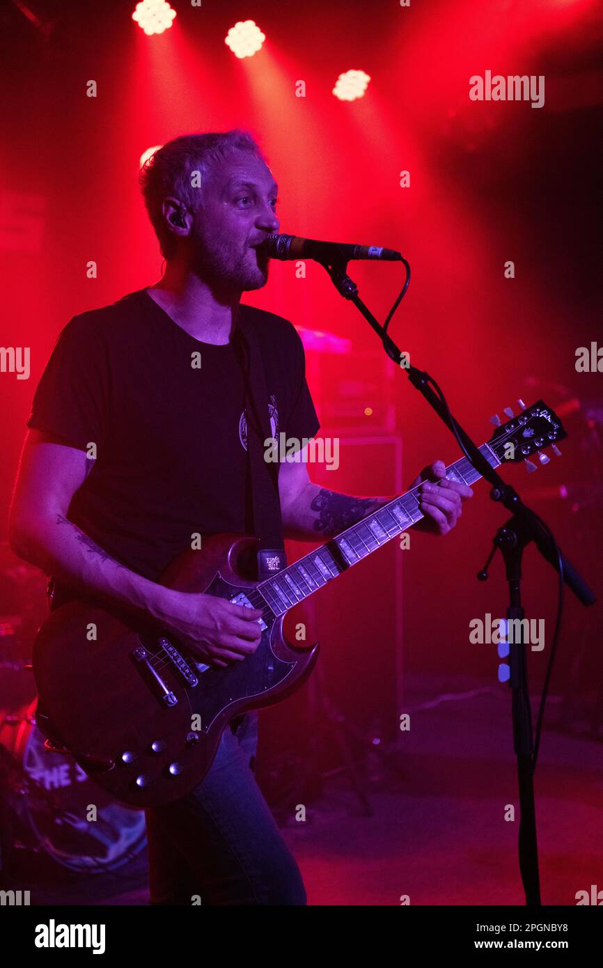 British indie rock band, The Subways, performing at the Frannz Club in ...