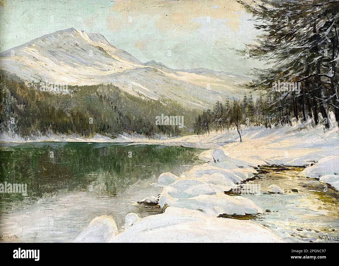 Moras Walter - St Moritz - German School - 19th and Early 20th Century ...