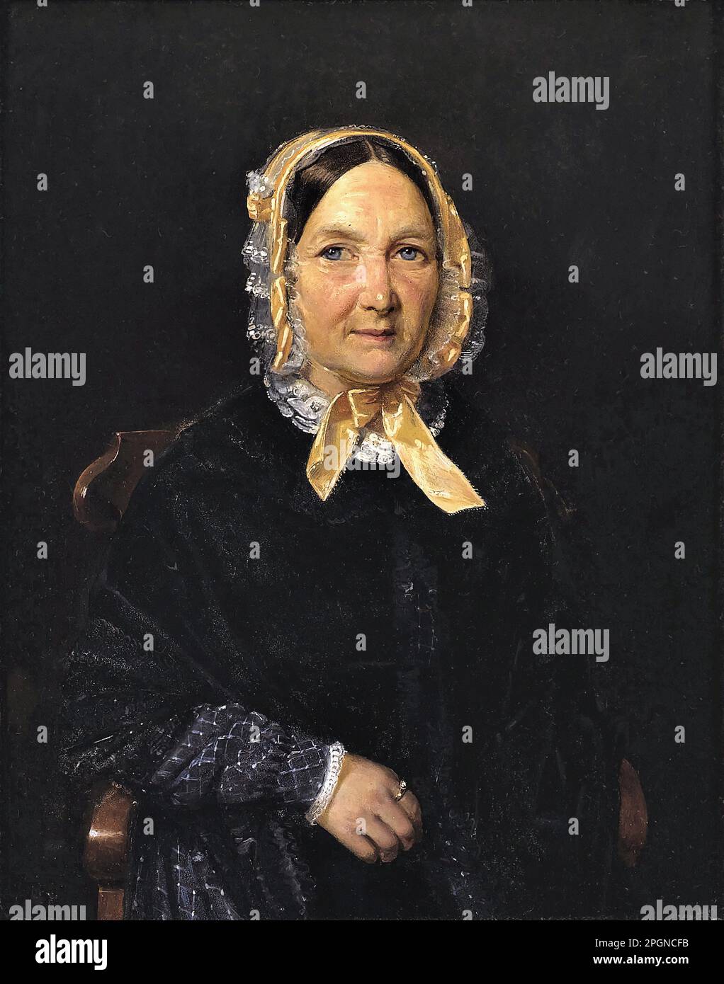 Knaus Ludwig - a Sweet Lady - German School - 19th Century - Knaus ...